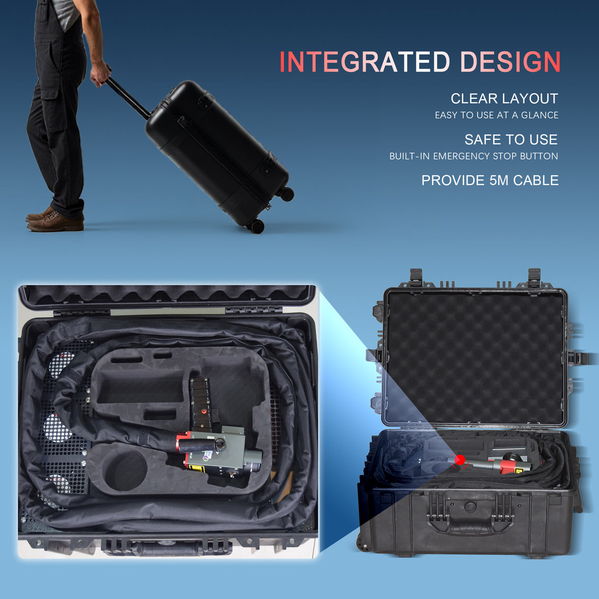 MCWlaser LG300 — 300W Handheld Pulsed Laser Cleaner for Laser Descalin